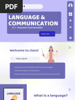 Module in Purposive Communication 1 First Year College | PDF | Communication | Language Acquisition