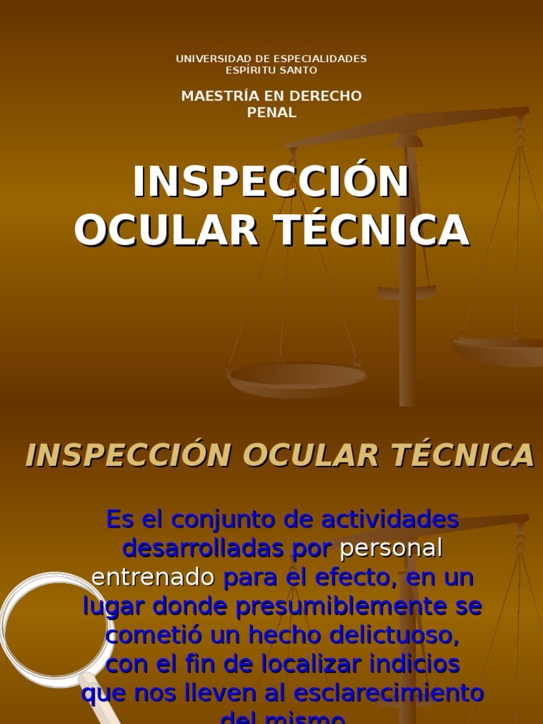 Inspección Ocular Técnica | Descargar gratis PDF | Ciencias fisicas | Química