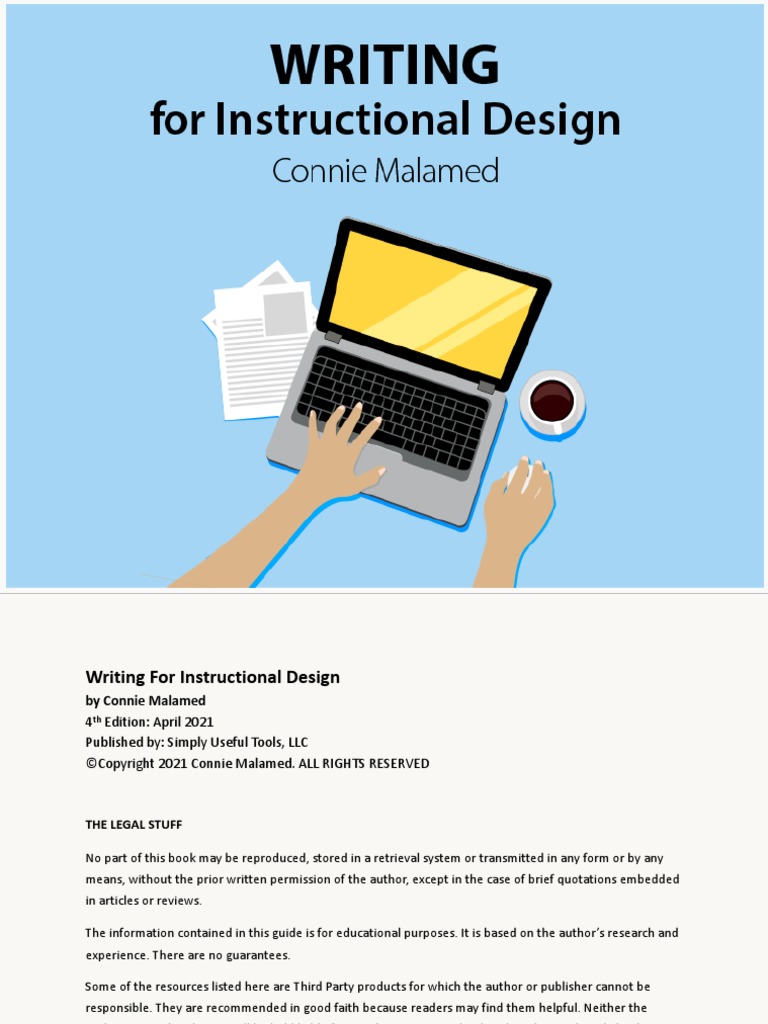Writing for Instructional Design_ The eLearning Coach | PDF ...