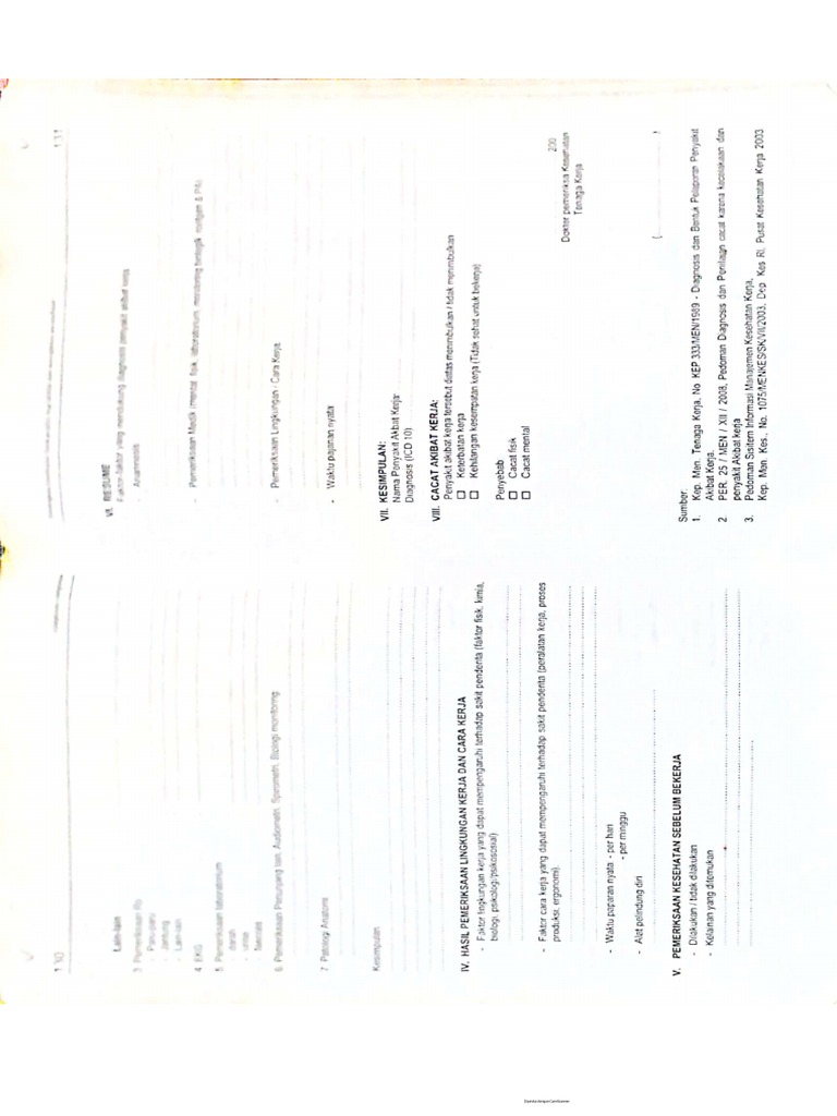 Contoh Form PAK 3 | PDF