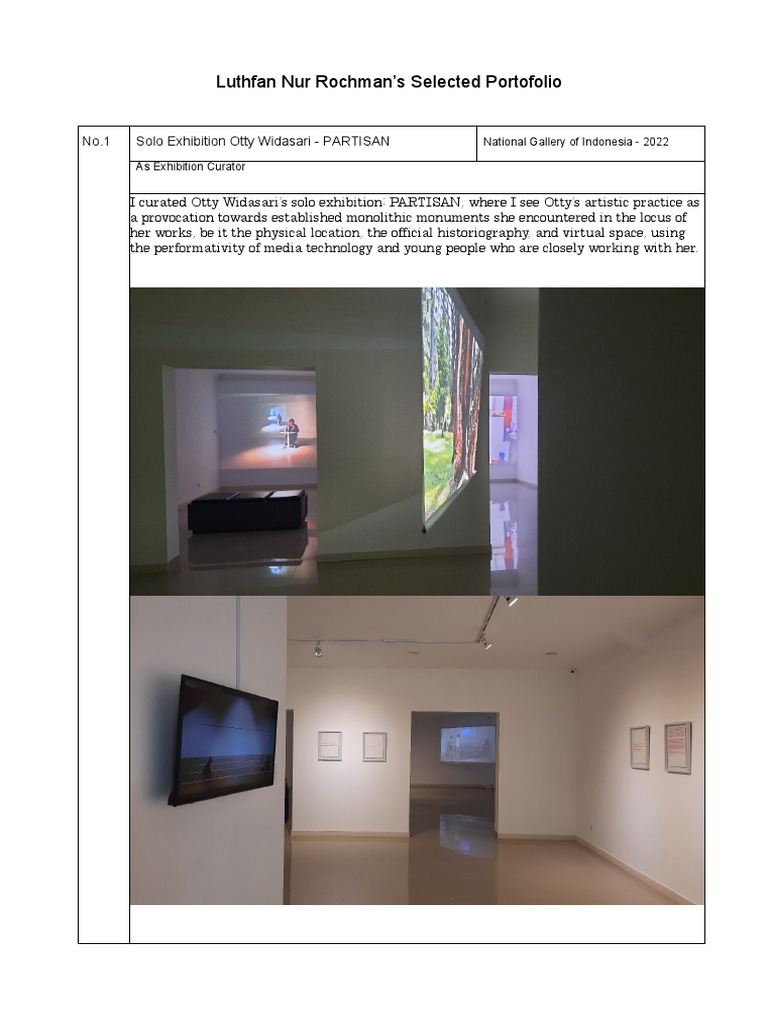 Luthfan Nur Rochman Portfolio Highlights | PDF | Archaeology | Indonesia