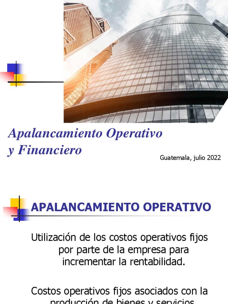 2 Apalancamiento - Operativo y Financiero | PDF | Apalancamiento (Finanzas) | Deuda