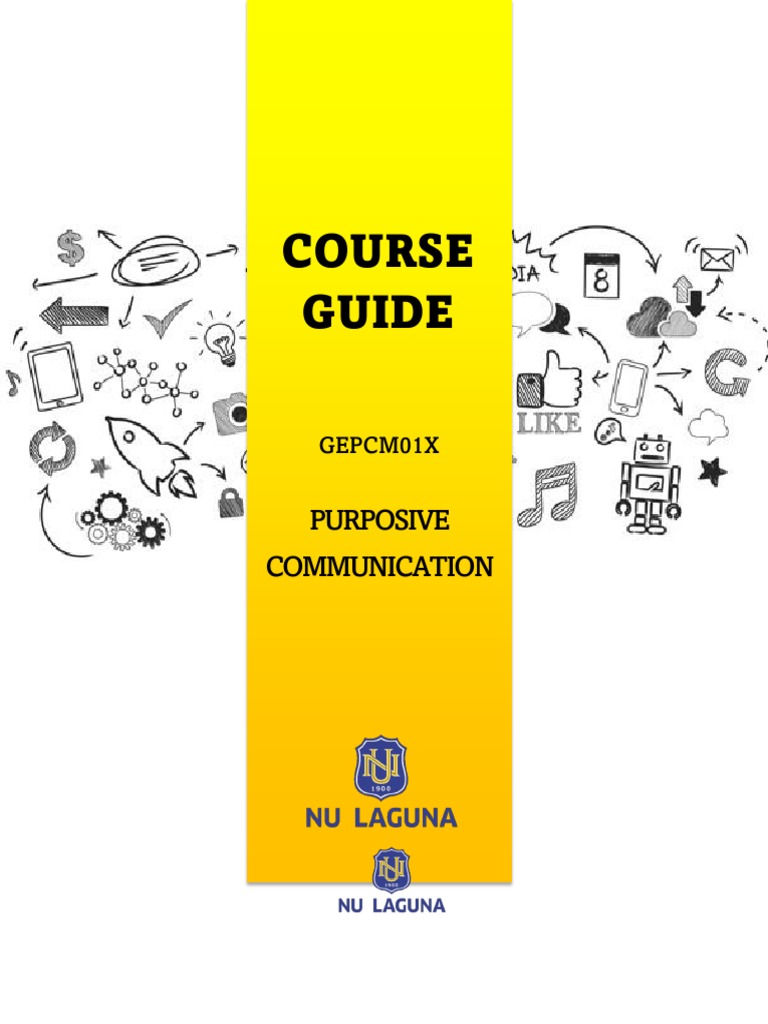 Purposive Communication Course Guide Term 1 AY 22-23 | PDF | Cross ...