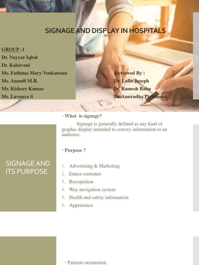 Signage and Display in Hospitals | PDF | Hospital | Patient