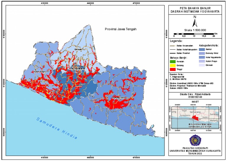 Peta Bahaya Banjir Diy Inarisk | PDF