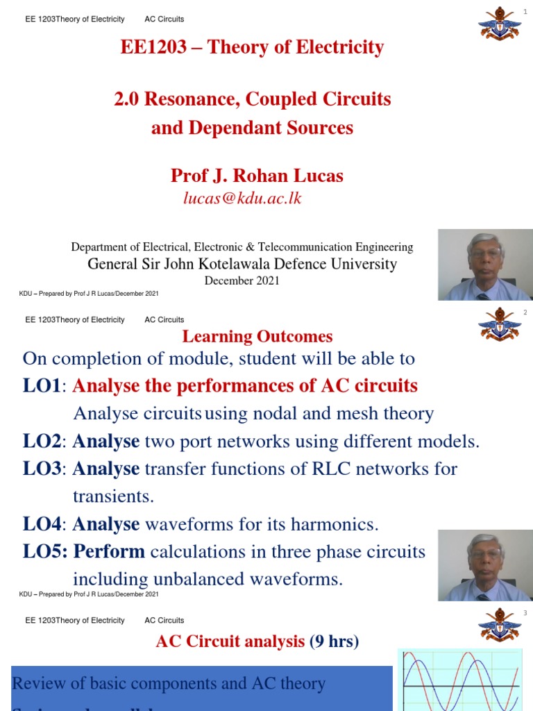2 Resonance and Inductance | PDF | Inductance | Inductor