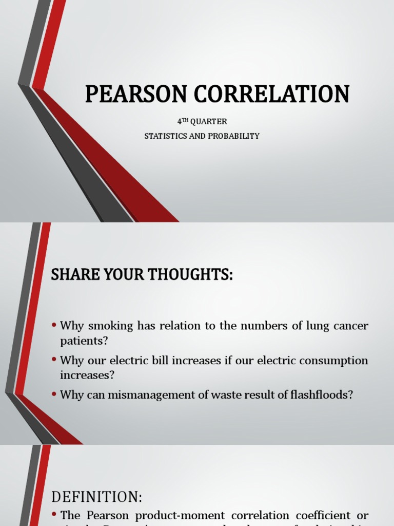 Pearson Correlation Guide | PDF | Statistical Analysis | Teaching Mathematics