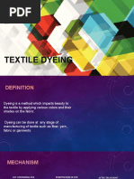 Textile Wet Processing UNIT-4 | PDF | Dyeing | Textiles