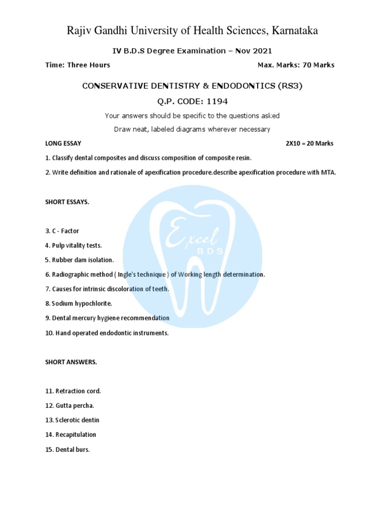 Conservative and Endodontics | PDF | Dentistry | Dental Composite