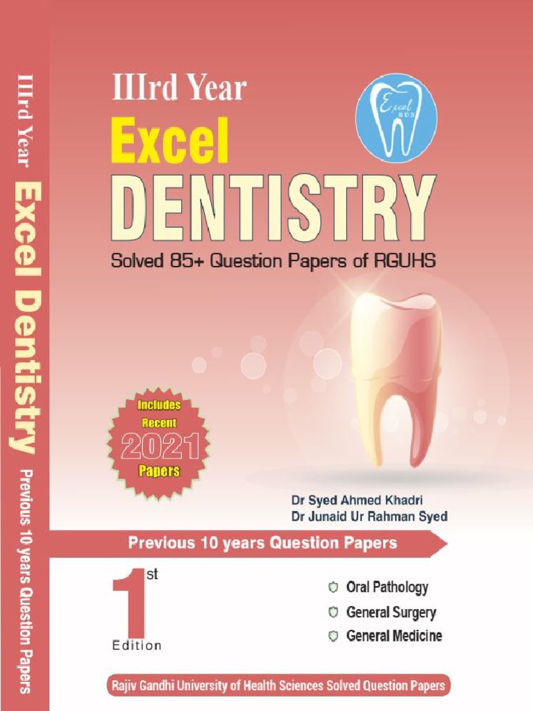 Excel-Dentistry-3rd-year-Sample-2022 | PDF | Anatomy | Causes Of Death