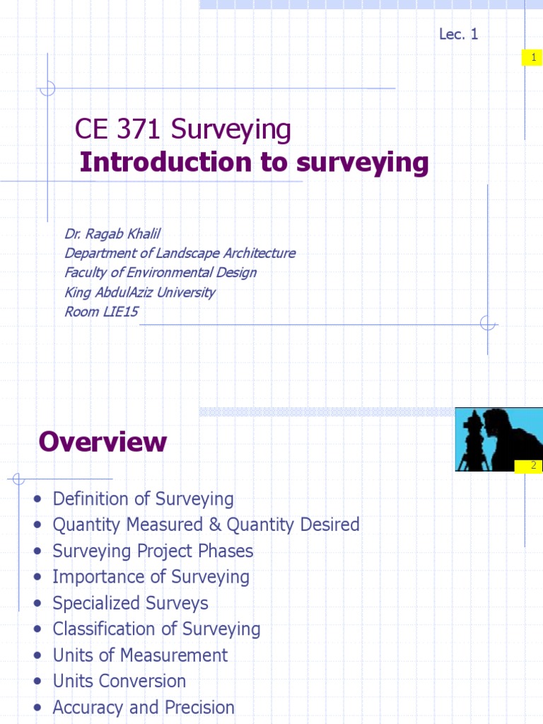 Introduction to Surveying Concepts | PDF | Surveying | Significant Figures