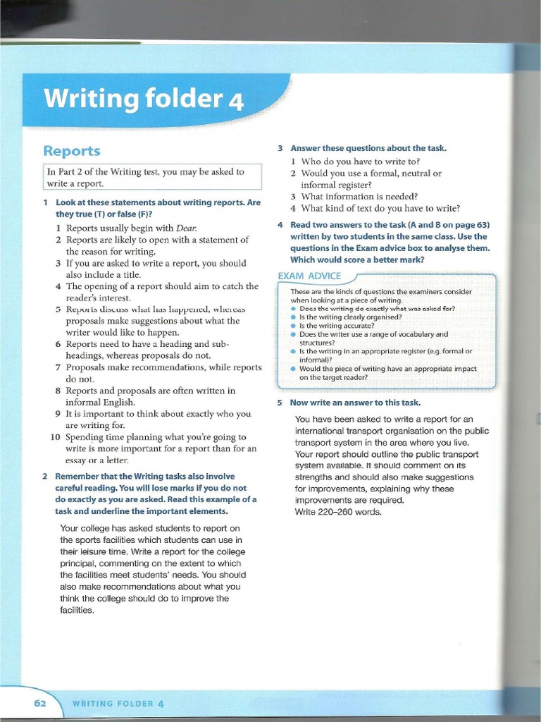 CAe Writing 4 | PDF