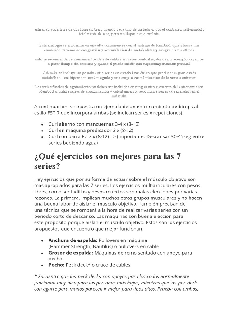 Metodo FST 7 | PDF | Codo | Músculo esquelético