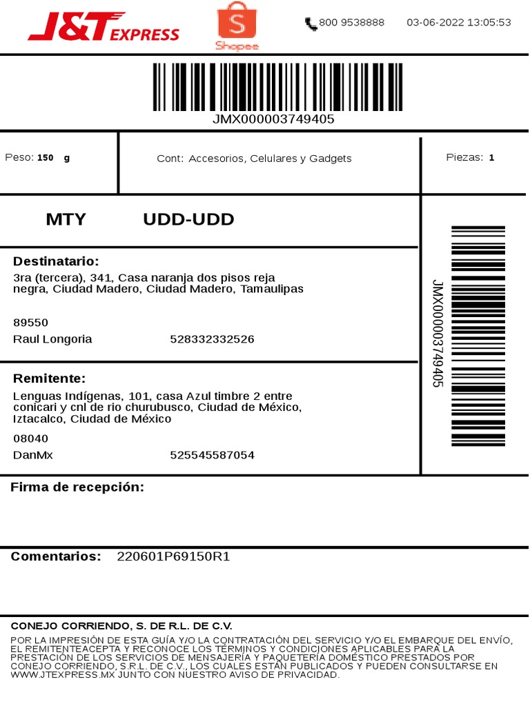 Guía de Envío - Entrega Estándar - 8 | PDF | Derecho