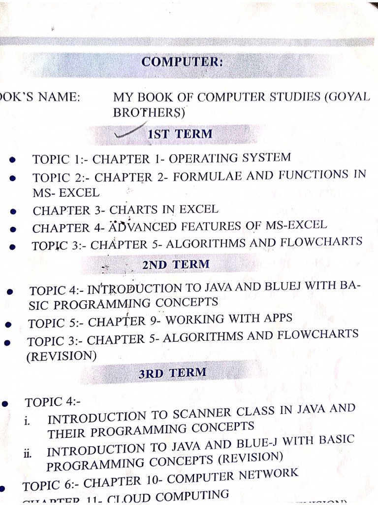Computer Science Class 8 | Pdf