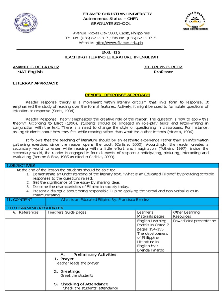 Understanding the Educated Filipino | PDF | Essays | Teachers