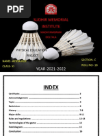 Badminton Sports Project | PDF | Racquet Sports | Athletic Sports