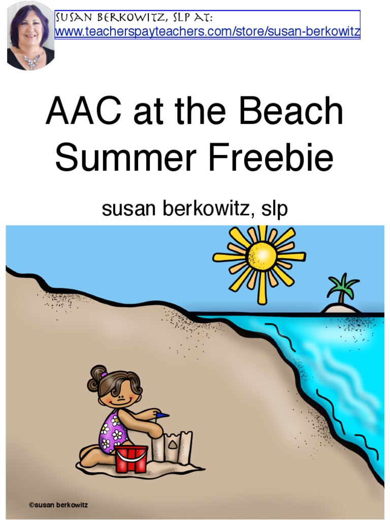 AAC at The Beach Summer Freebie: Susan Berkowitz, SLP | PDF ...