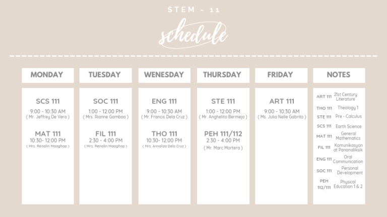 Modern Stickers Print-Friendly Blank Lesson Plan Calendar | PDF