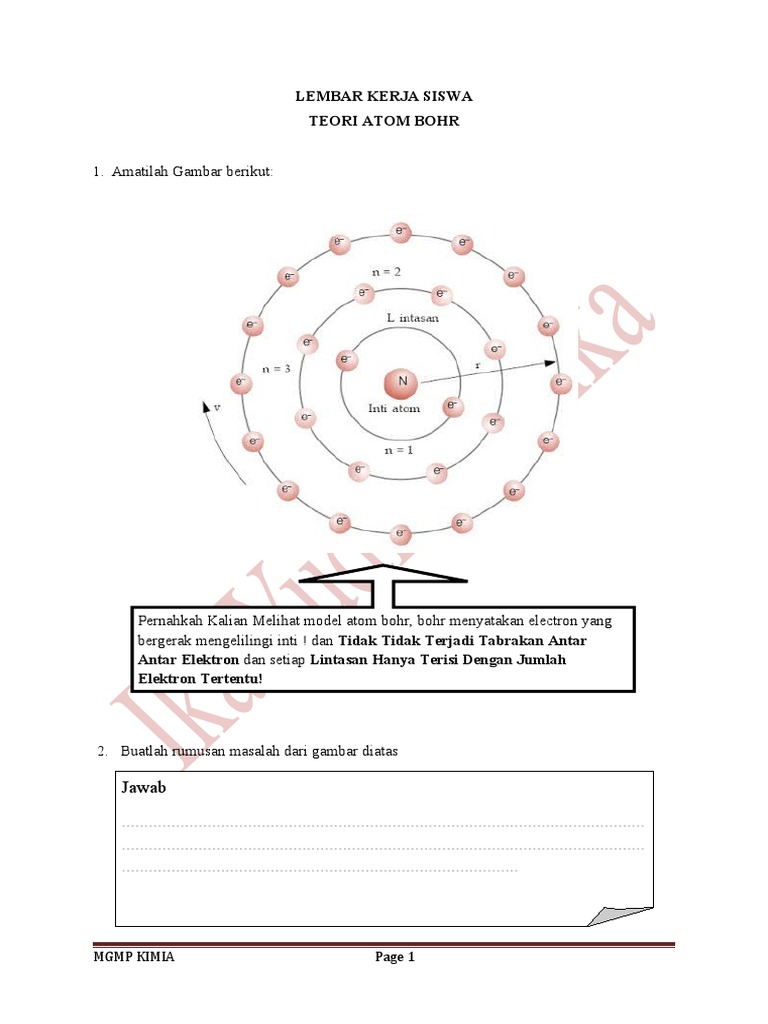 Teori Atom Bohr: Konsep dan Aplikasi | PDF | Metode & Bahan Ajar | Teknologi & Rekayasa