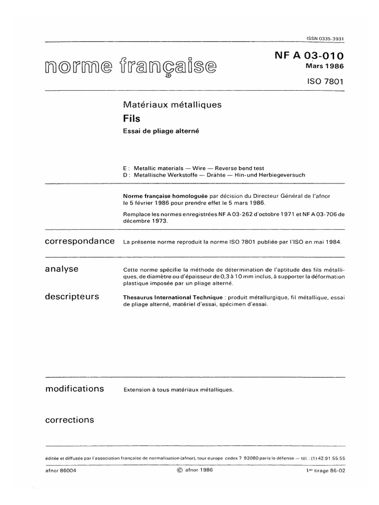 132：NF A03-010-外文 | PDF