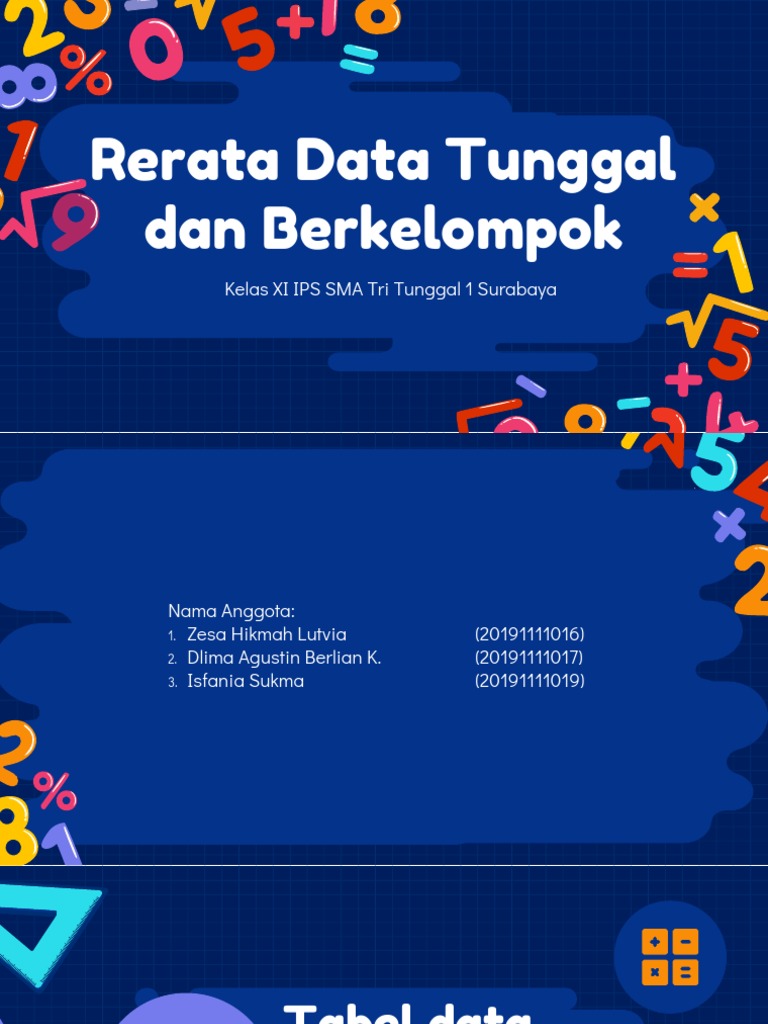 Statistik Kelompok Rata Data Tunggal & Kelompok | PDF