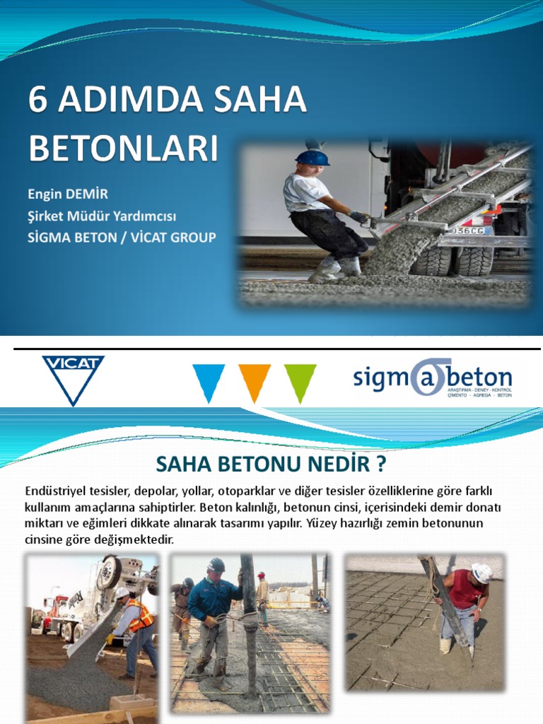 Saha Betonları | PDF