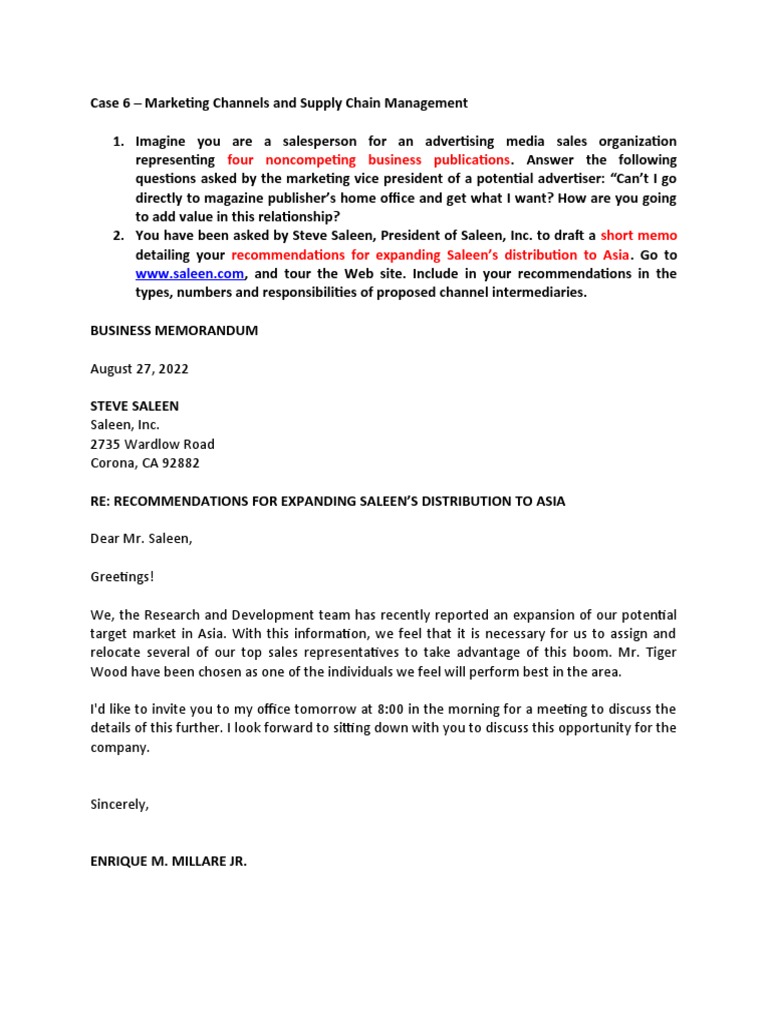 Case 6 | PDF | Lean Manufacturing | Inventory