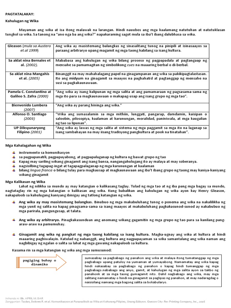 Q1 - Kom - Linggo 1 | PDF