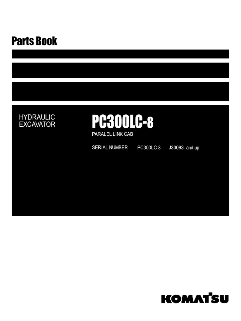 Parts Book PC300-8 | PDF | Tools | Machines