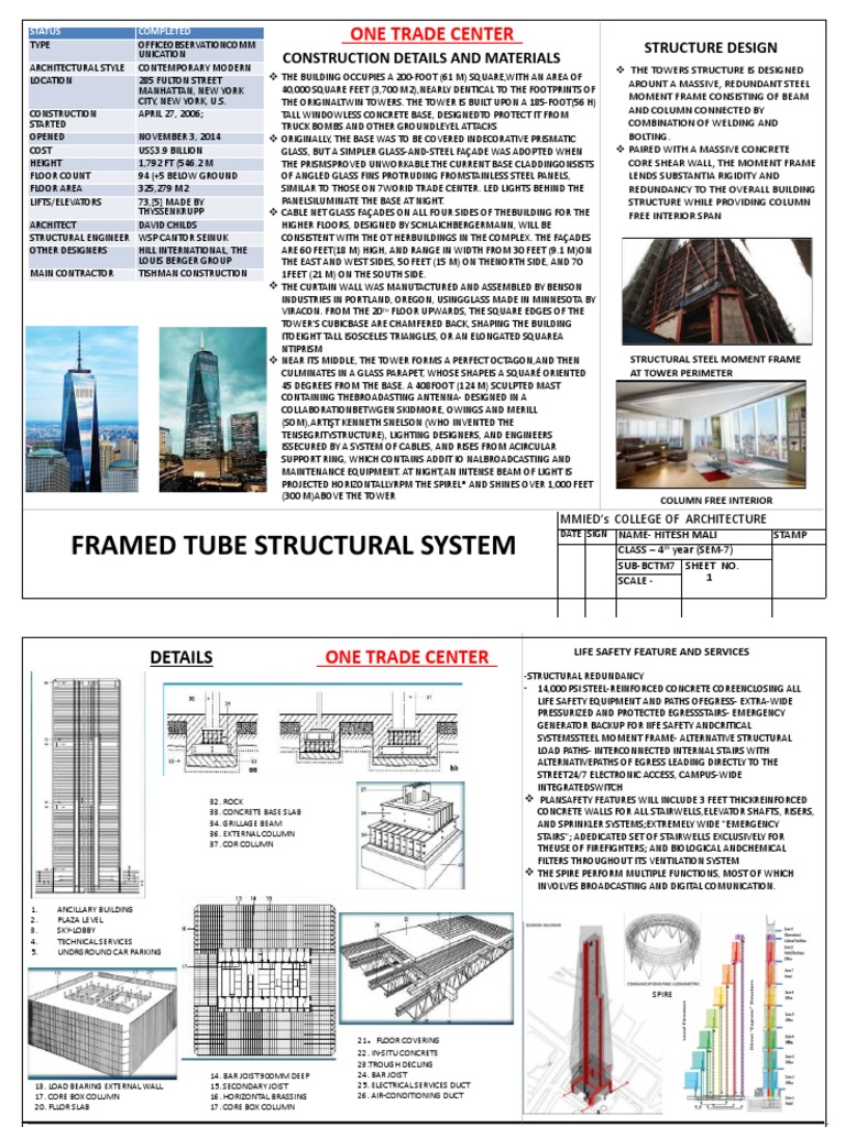 Tube Framed Structural System | PDF | Building Technology | Building