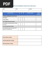 Self Contained Breathing Apparatus (Scba) Weekly and Monthly Checklist ...