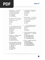 Answer Key - ToEFL ITP Practice Test | PDF