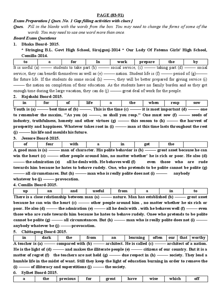 Holy Cross College Admission Questions 2024 | PDF | Science & Mathematics