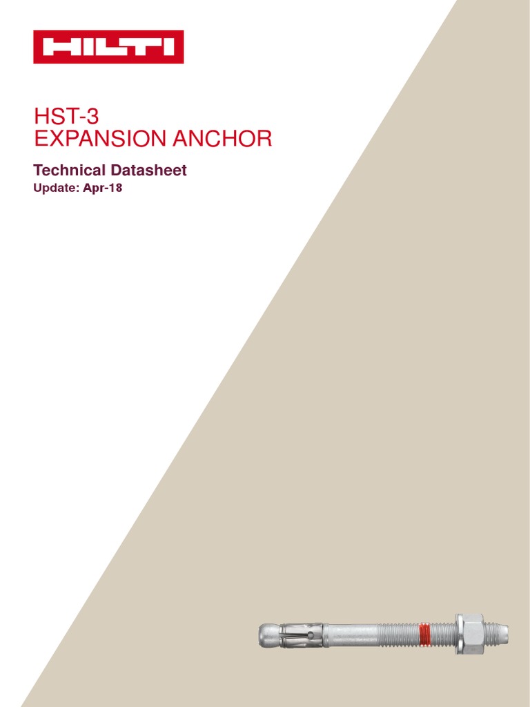 MTC Hilti-Certificate HST3 ANCHOR M16X145. | PDF | Strength Of ...