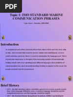 Standard Marine Communication Phrases | PDF | Foreign Language Studies | Science & Mathematics