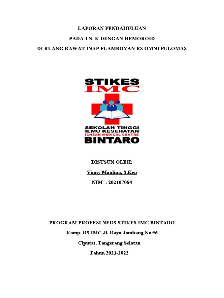 Laporan LP & LK Hemoroid | PDF