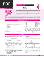 Nso Sample Paper Class 5 2025 26 Pdf