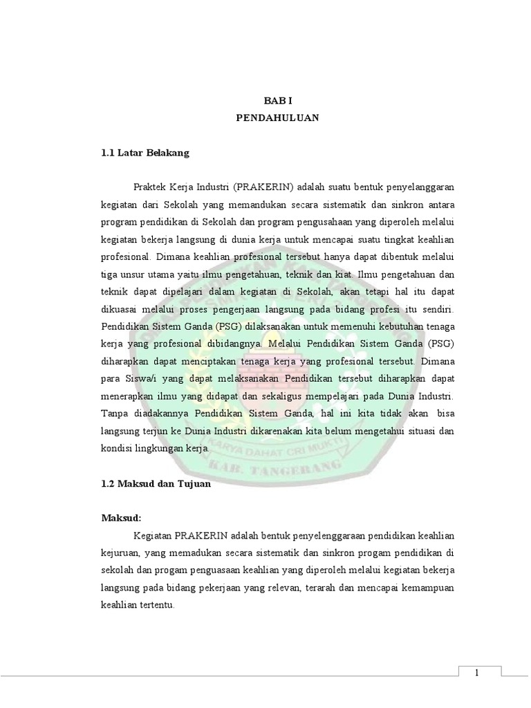 C. Bab 1, 2, 3, 4 (Laporan) Fix | PDF