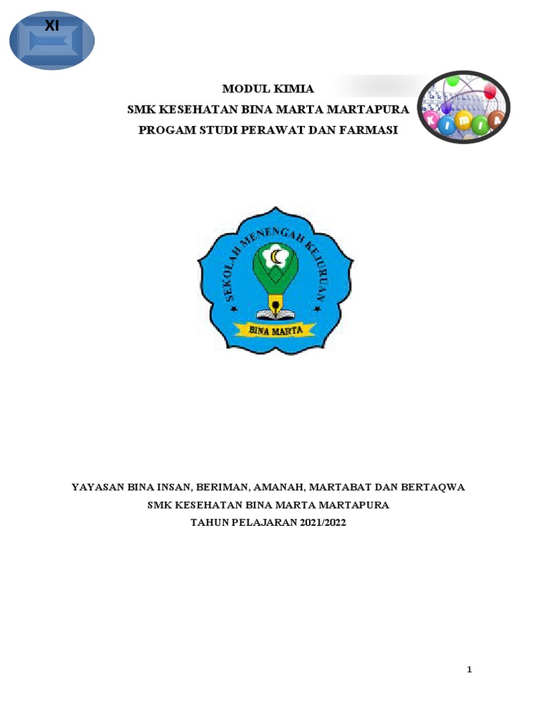 MODUL Kimia XI | PDF