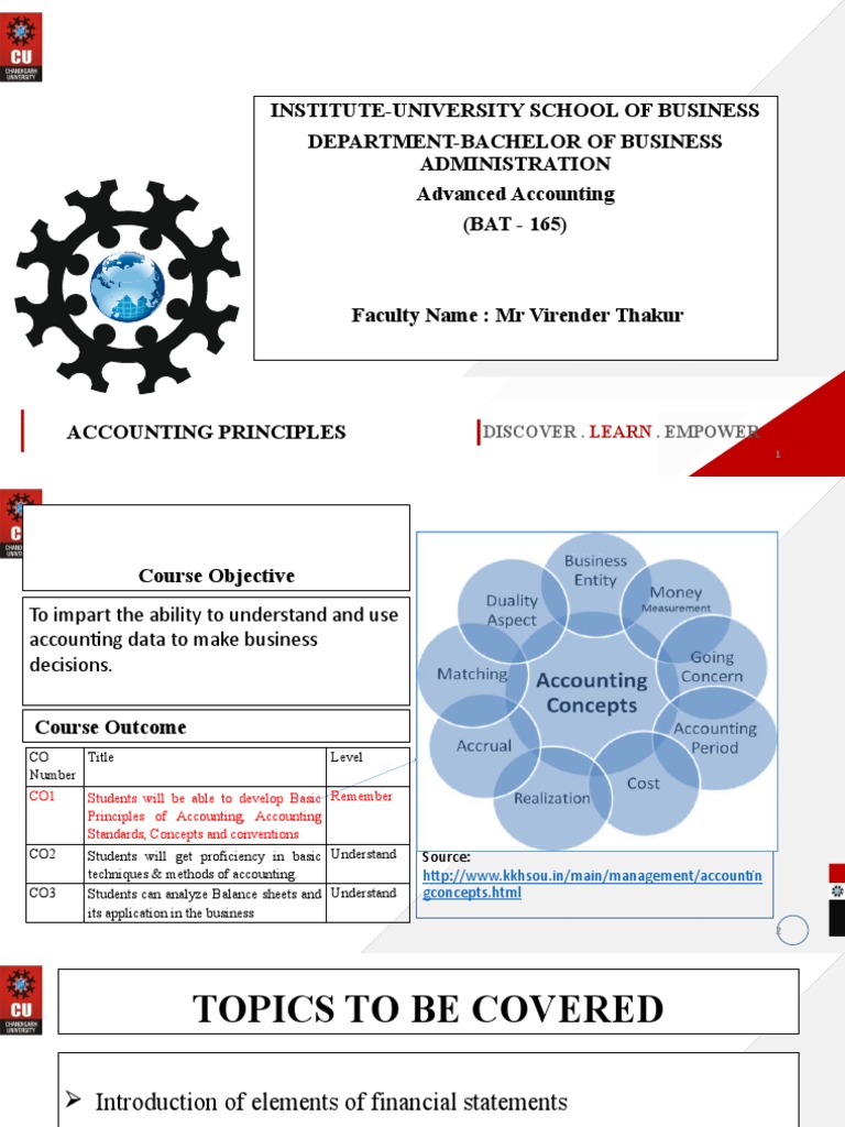 Elements of Financial Statement | PDF | Debits And Credits ...