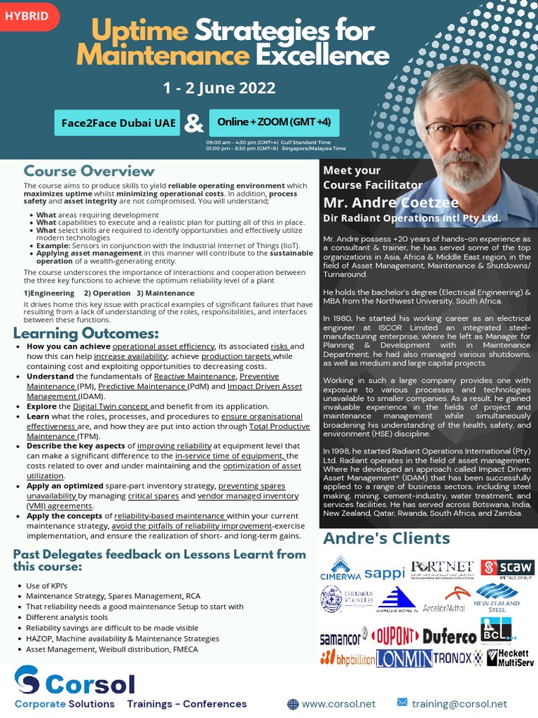 Uptime Maintenance: Strategies For Excellence | PDF | Payments ...