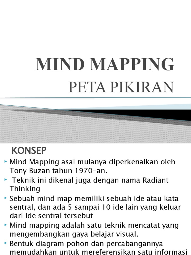 Mind Mapping: Teknik Visualisasi Efektif | PDF | Karier & Perkembangan
