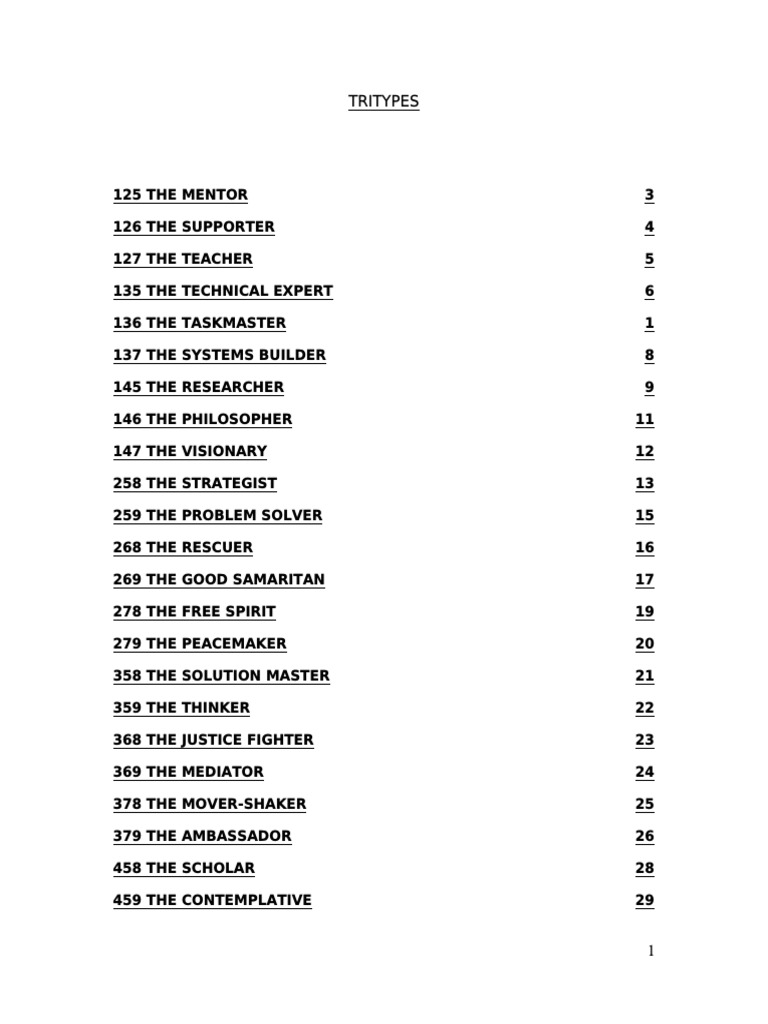 Tritypes Reworked | PDF | Extraversion And Introversion | Feeling