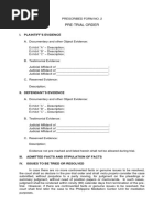 Prescribed Form No. 1 - Notice of Pre-Trial | PDF | Trials | Witness