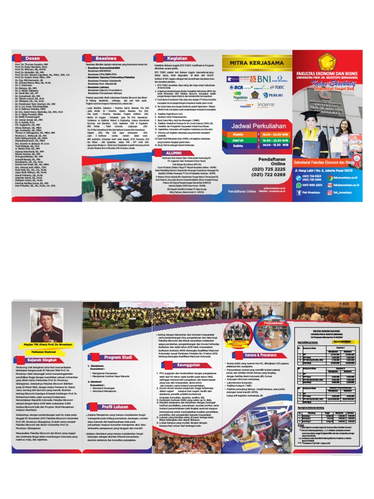 Brosur-FEB Moestopo Kelas-Karyawan | PDF