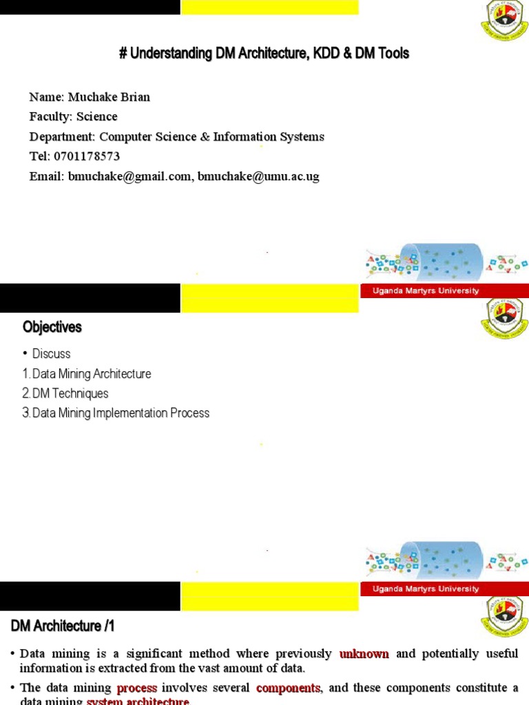 # Understanding DM Architecture, KDD & DM Tools | PDF | Data Mining | Data Warehouse