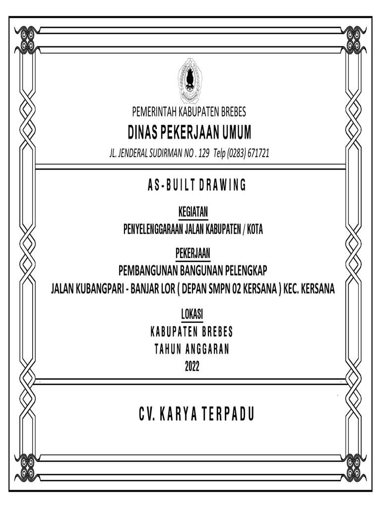 BAPEL Jalan Kubangpari - Banjar Lor (Depan SMPN 02 Kersana) Kec ...