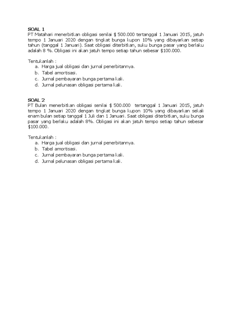 OBLIGASI BERSERI - LATIHAN Bu GTT Oke | PDF