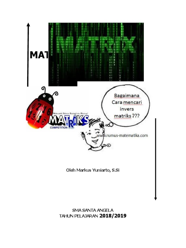 Modul Matematika Matriks SMA | PDF | Metode & Bahan Ajar